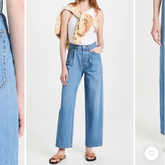 MOTHER | Jeans | Nwot Mother Snacks The Pleated Fun Dip Puddle Jeans Sz ...